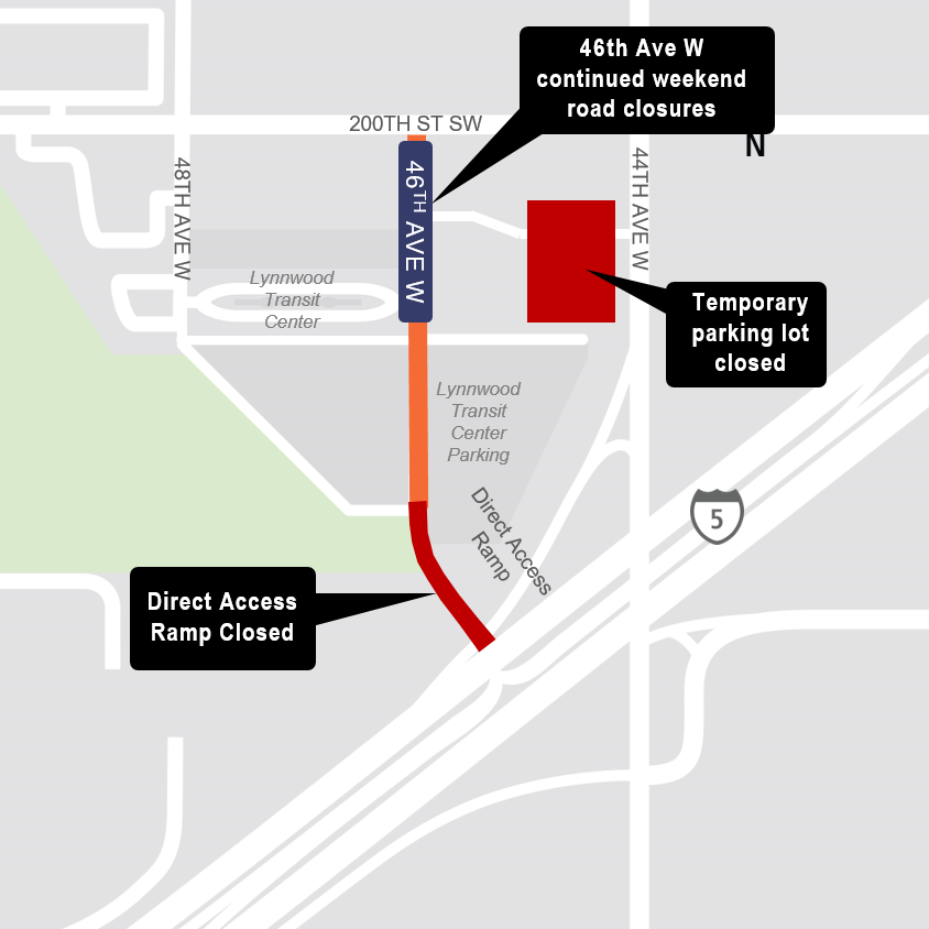 Construction alert: HOV, direct access ramp to Lynnwood Transit Center ...