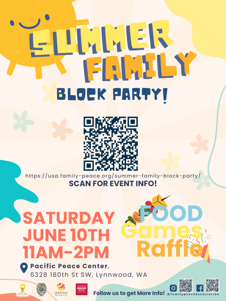 Family Peace Association hosting all-ages summer party June 10 - My ...