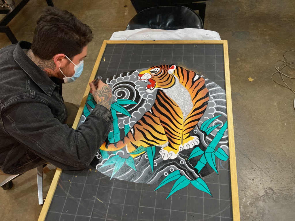 Scene in MLT: Tiger painting comes to life | MLTnews.com