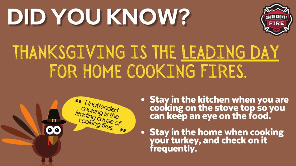South County Fire offers tips for a safe Thanksgiving | MLTnews.com