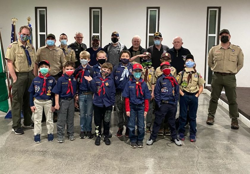 Scene in MLT: Cub Scouts salute veterans | MLTnews.com