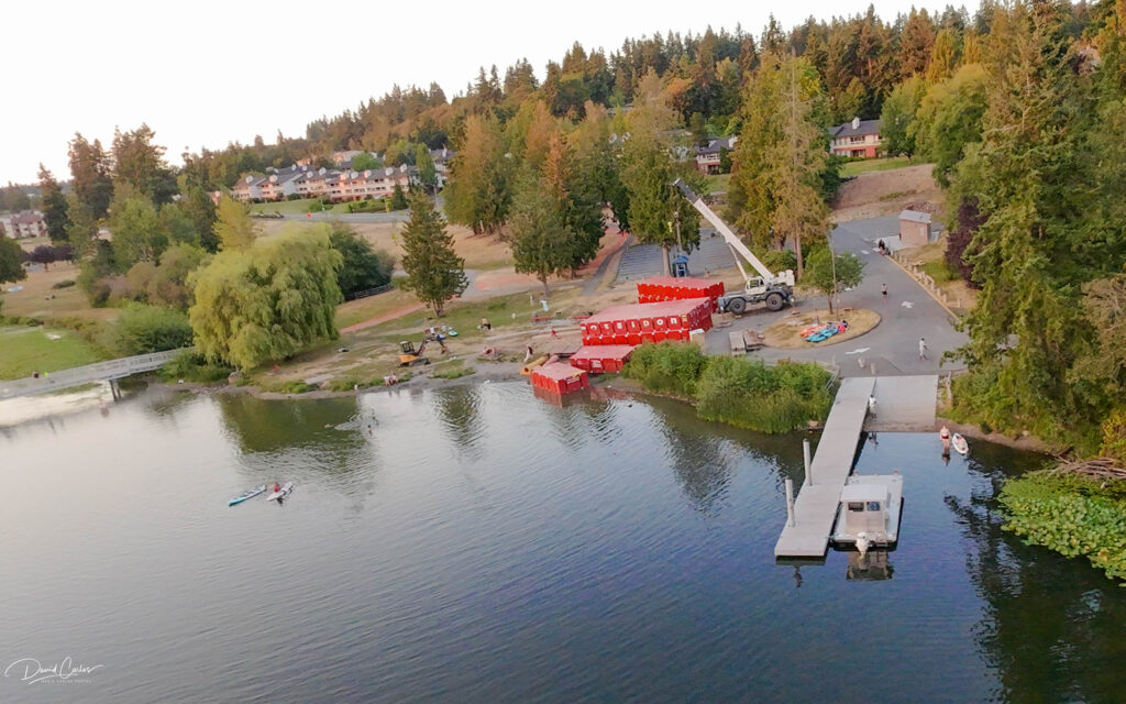Scene in Mountlake Terrace: Ballinger Park construction | MLTnews.com