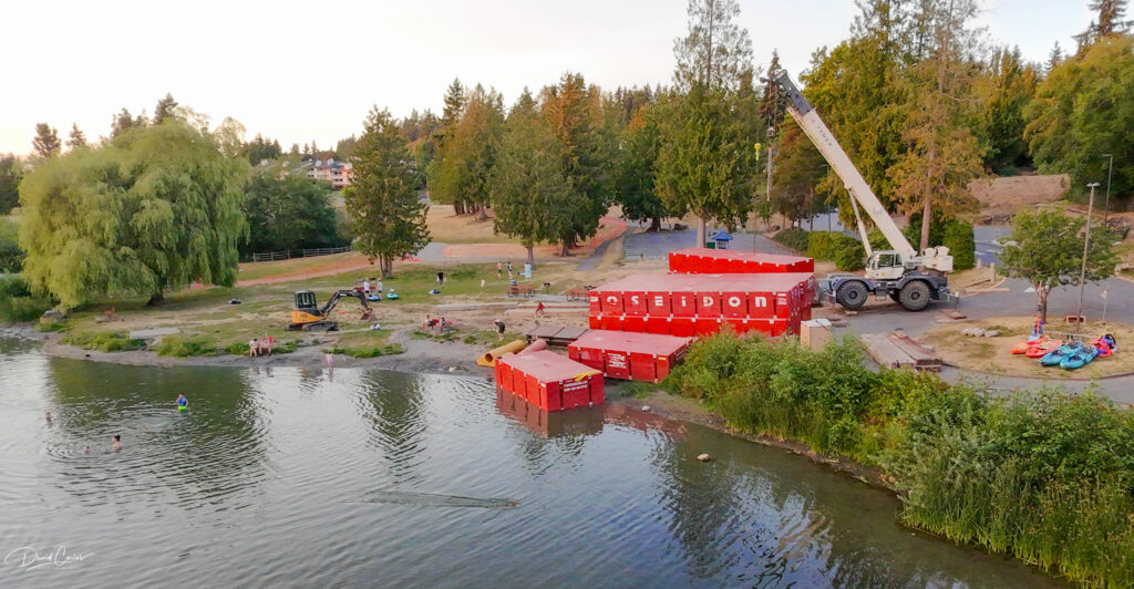 Scene in Mountlake Terrace: Ballinger Park construction | MLTnews.com