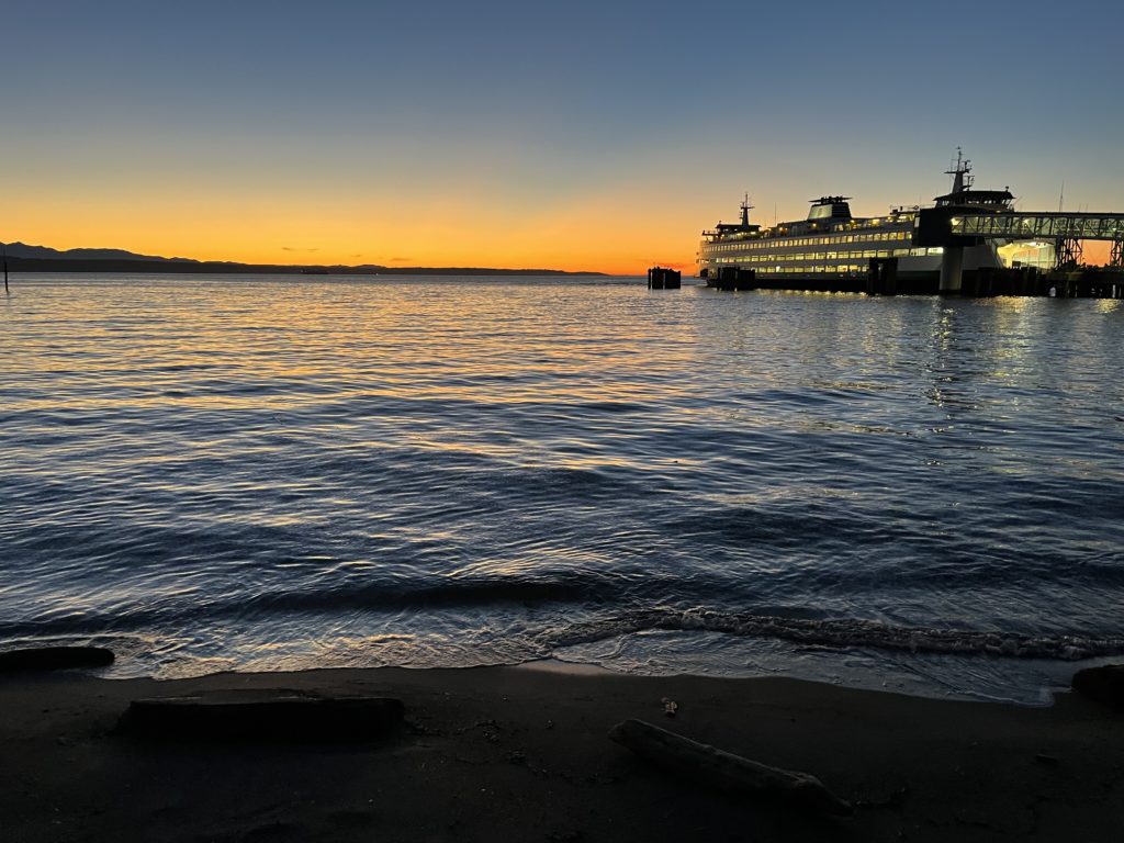 Edmonds scenic: Tuesday's golden glow - My Edmonds News