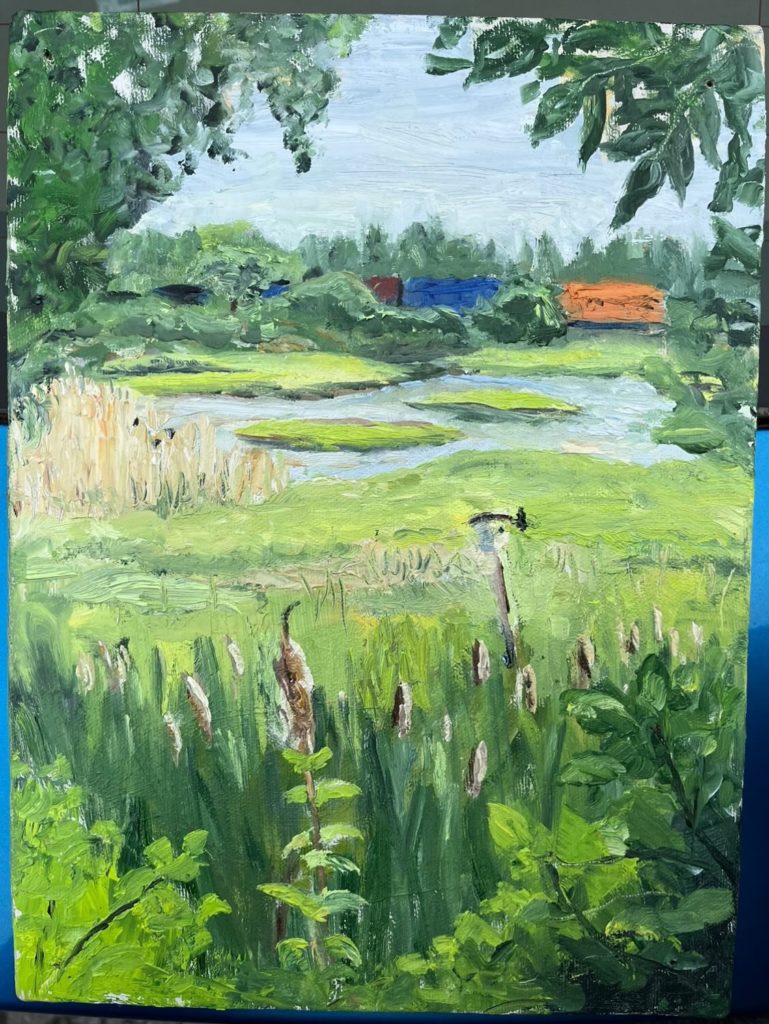 Scene in Edmonds: Plein air at the marsh - My Edmonds News