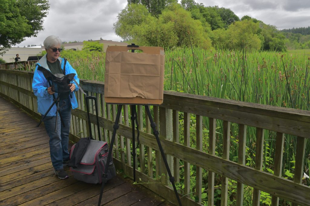 Scene in Edmonds: Plein air at the marsh - My Edmonds News