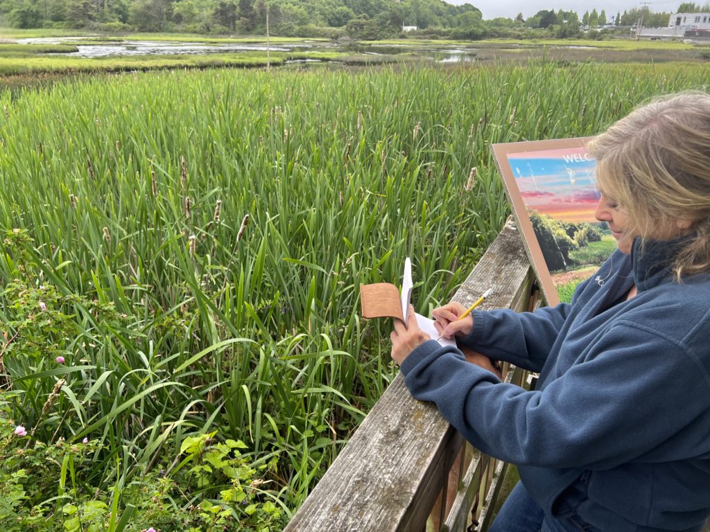 Scene in Edmonds: Plein air at the marsh - My Edmonds News