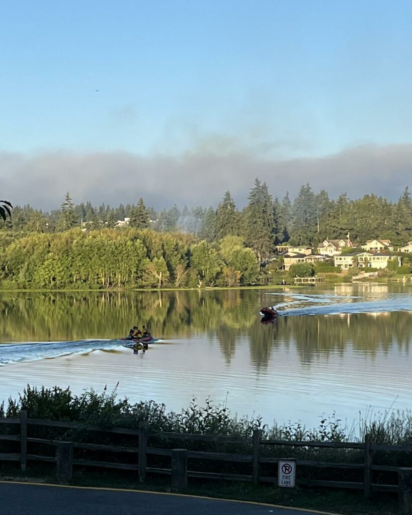 Firefighters called to brush fire on Lake Ballinger’s Edmount Island ...