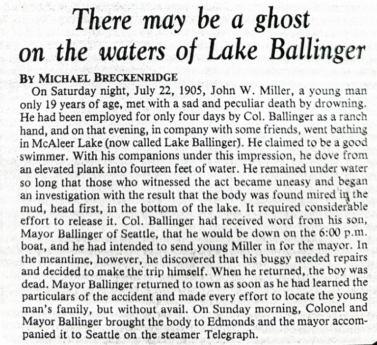 In Days Gone By: Front-page newsworthy? Part 1 - My Edmonds News