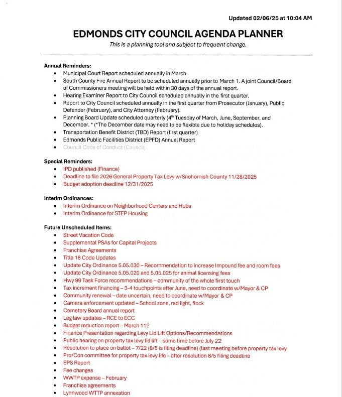 At retreat, city council discusses RFA communications, reviews 2025 ...