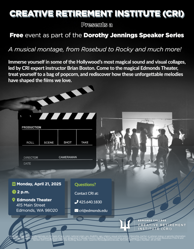 Rosebud to Rocky: Montage Meets Music - My Edmonds News