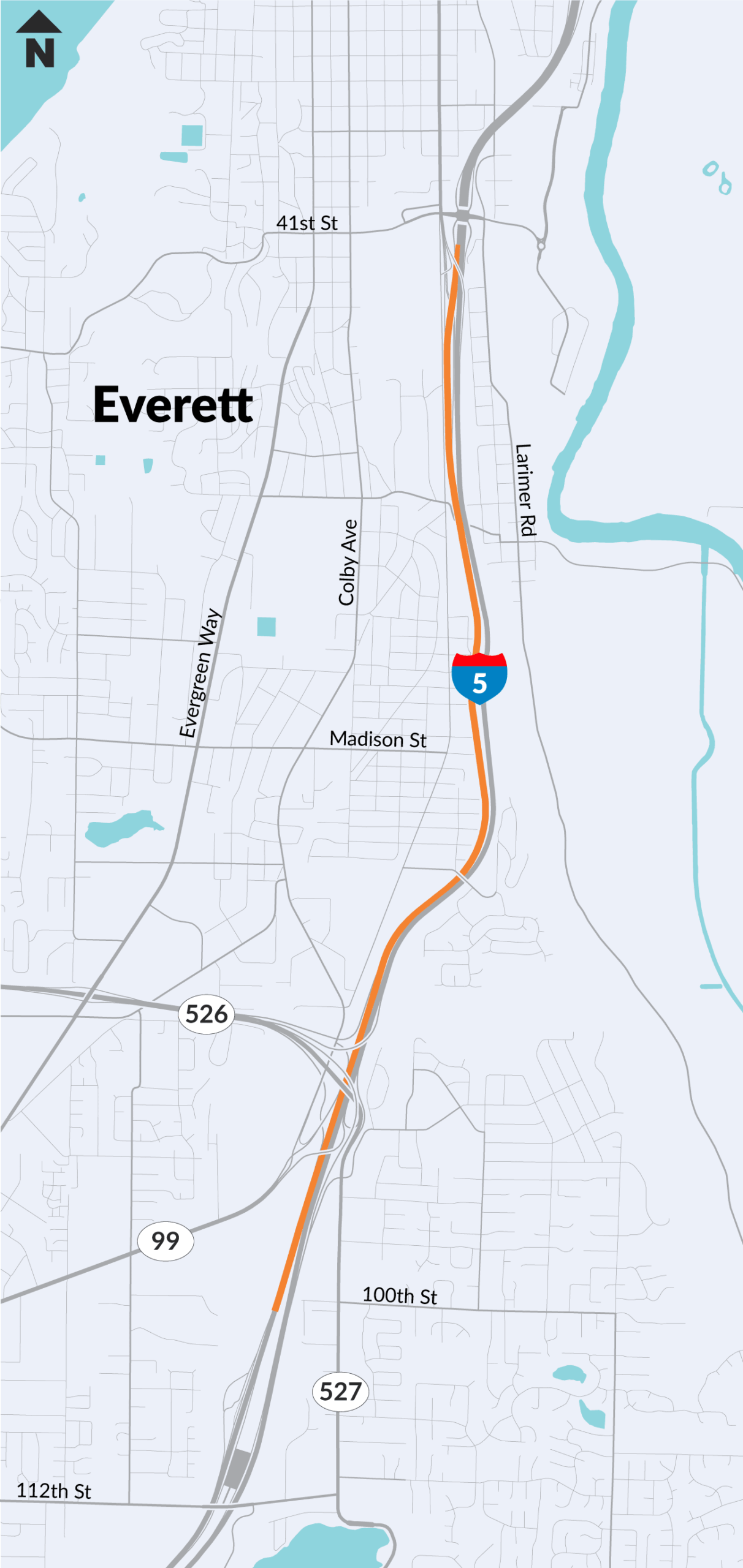 I5-map-SBSR-526100thSttoBroadwayAvepaving - My Edmonds News