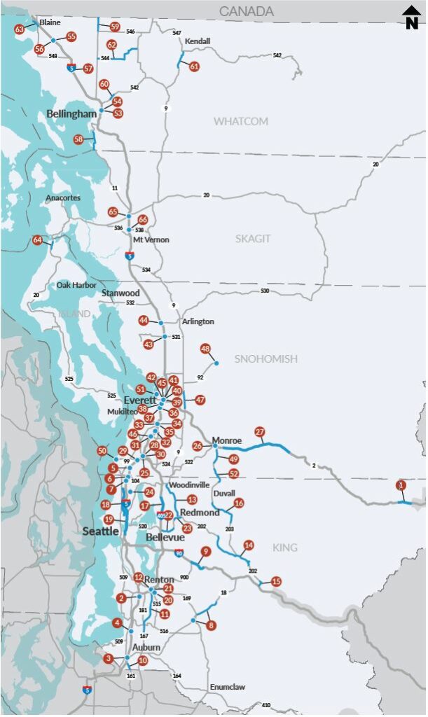 Preservation work at 65 locations on Western Washington state highways ...