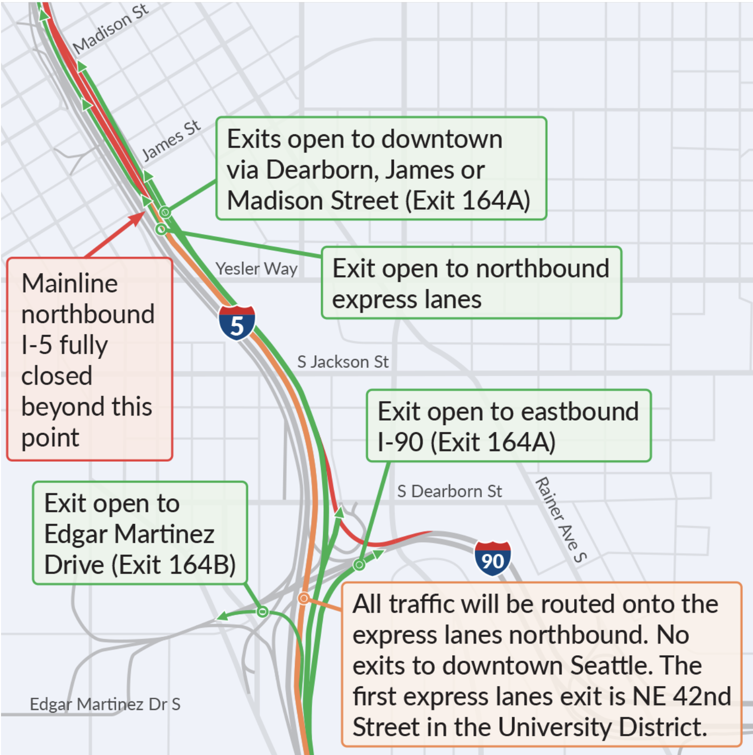 Northbound I-5 closure in Seattle this weekend could affect traffic ...