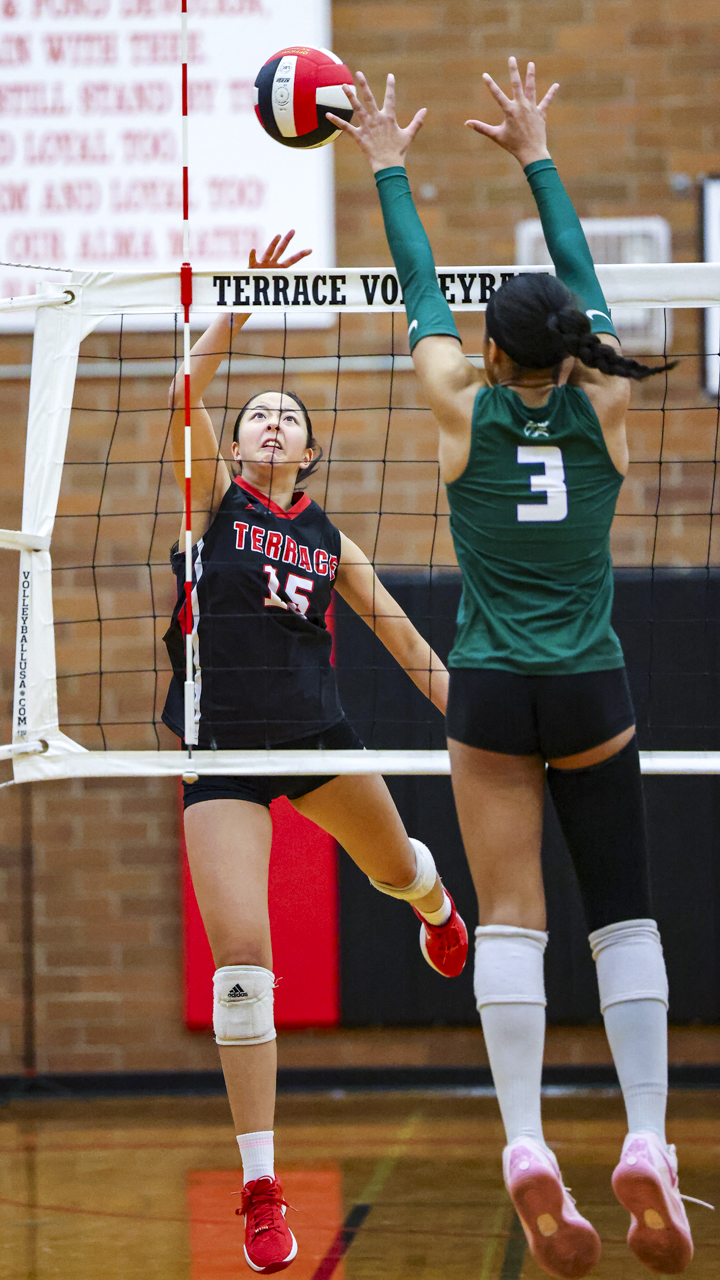 Prep volleyball: Warriors sweep Hawks - My Edmonds News