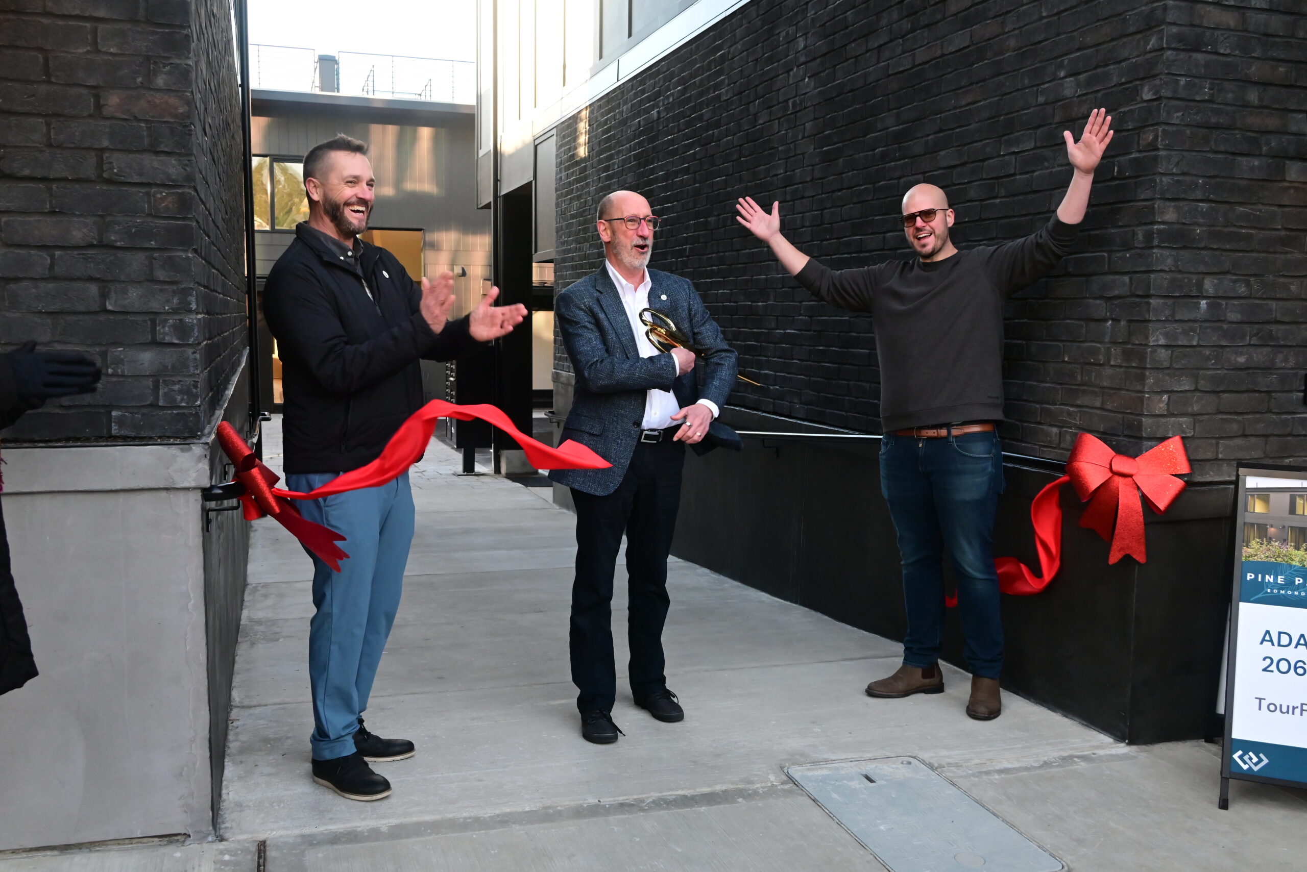 Ribbon cutting officially opens Pine Park Townhomes - My Edmonds News