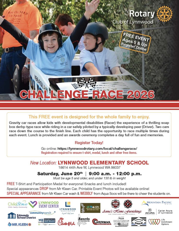 Lynnwood Rotary Club to host 10th annual Challenge Series Derby Car ...